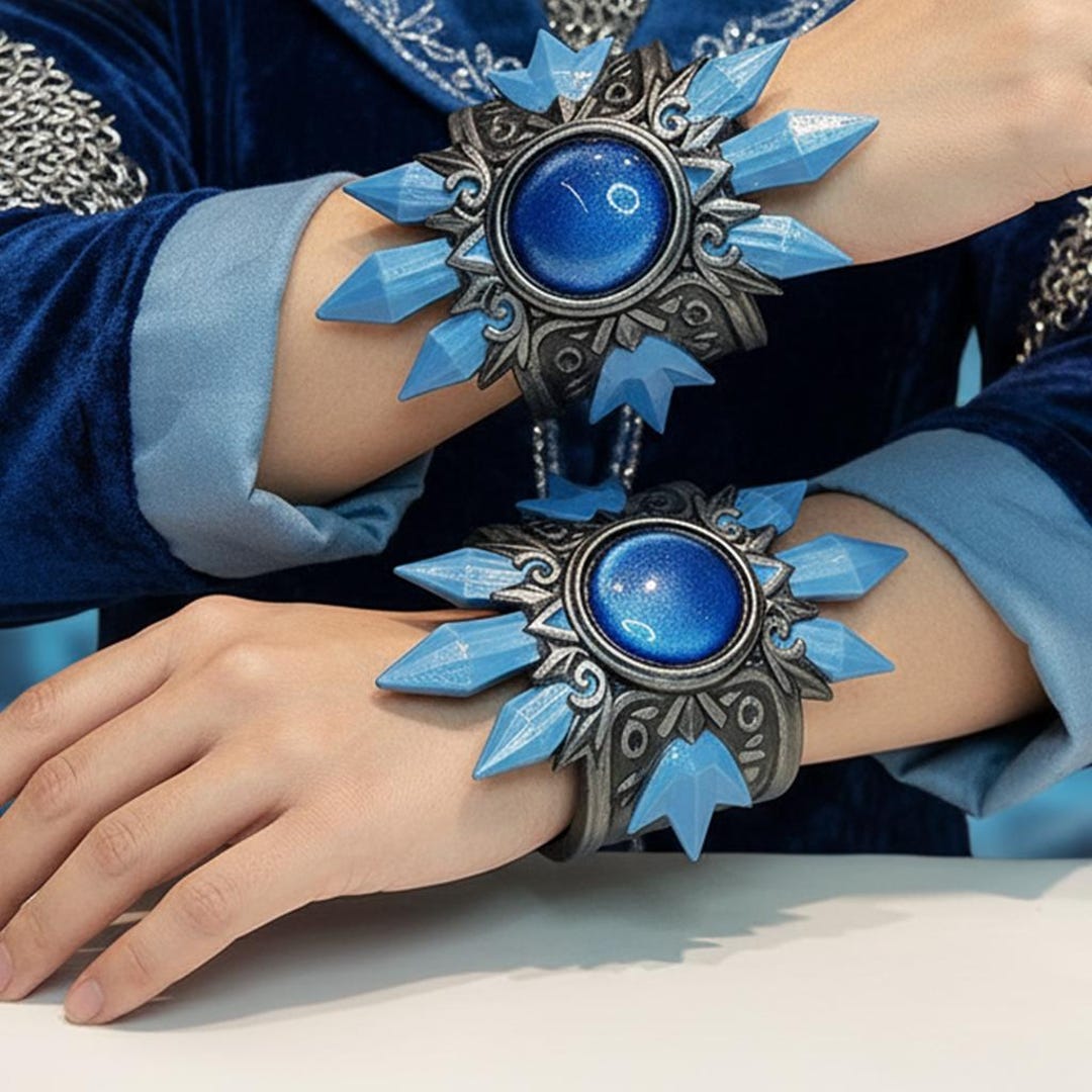 Ice Crystal Cosplay Bracelet, Fantasy Arm Cuff, Costume Jewelry - Etsy