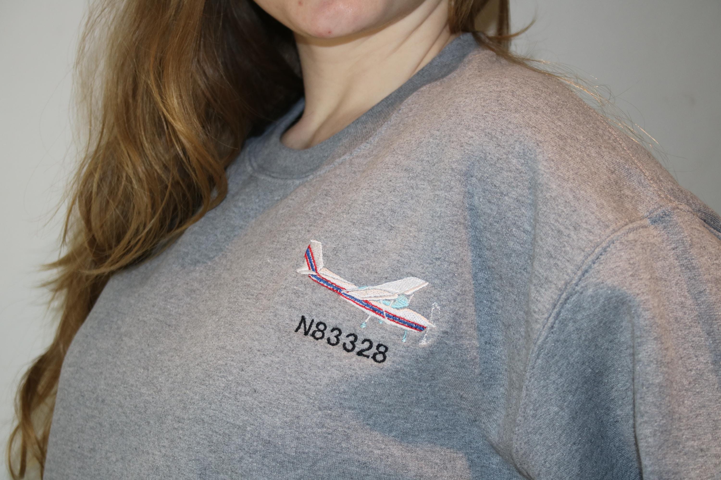 Personalized Cessna Airplane Crewneck Sweatshirt - Custom Aircraft ...