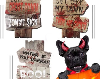 Creepy Warning Signs - Etsy