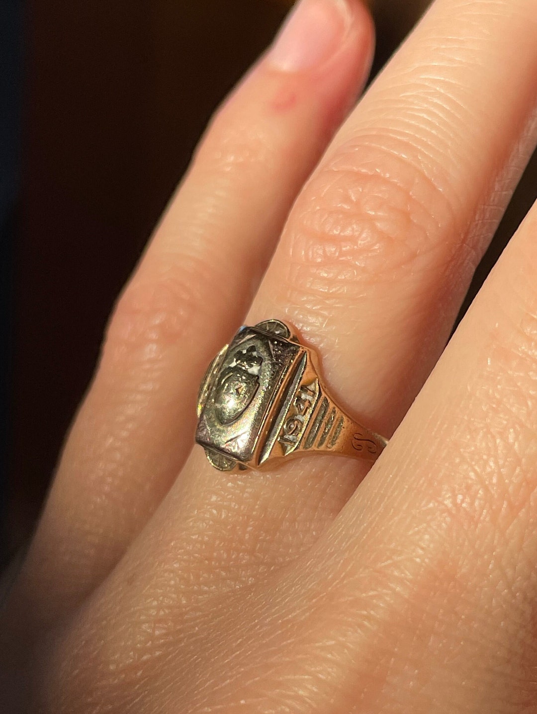 Vintage 10k Class Ring - Etsy