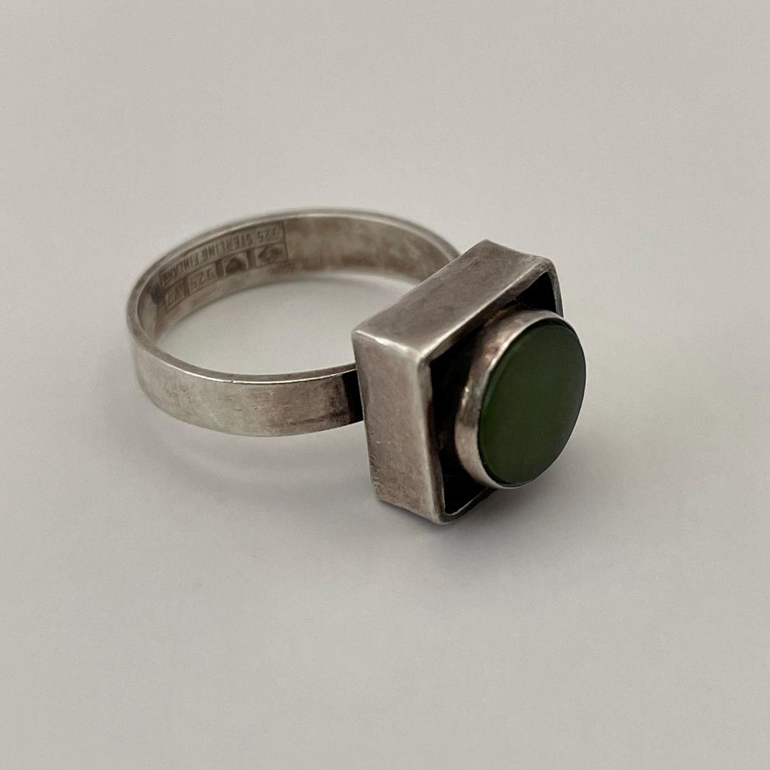 Vintage Modernist Ring by Erik Granit, Finland - Etsy
