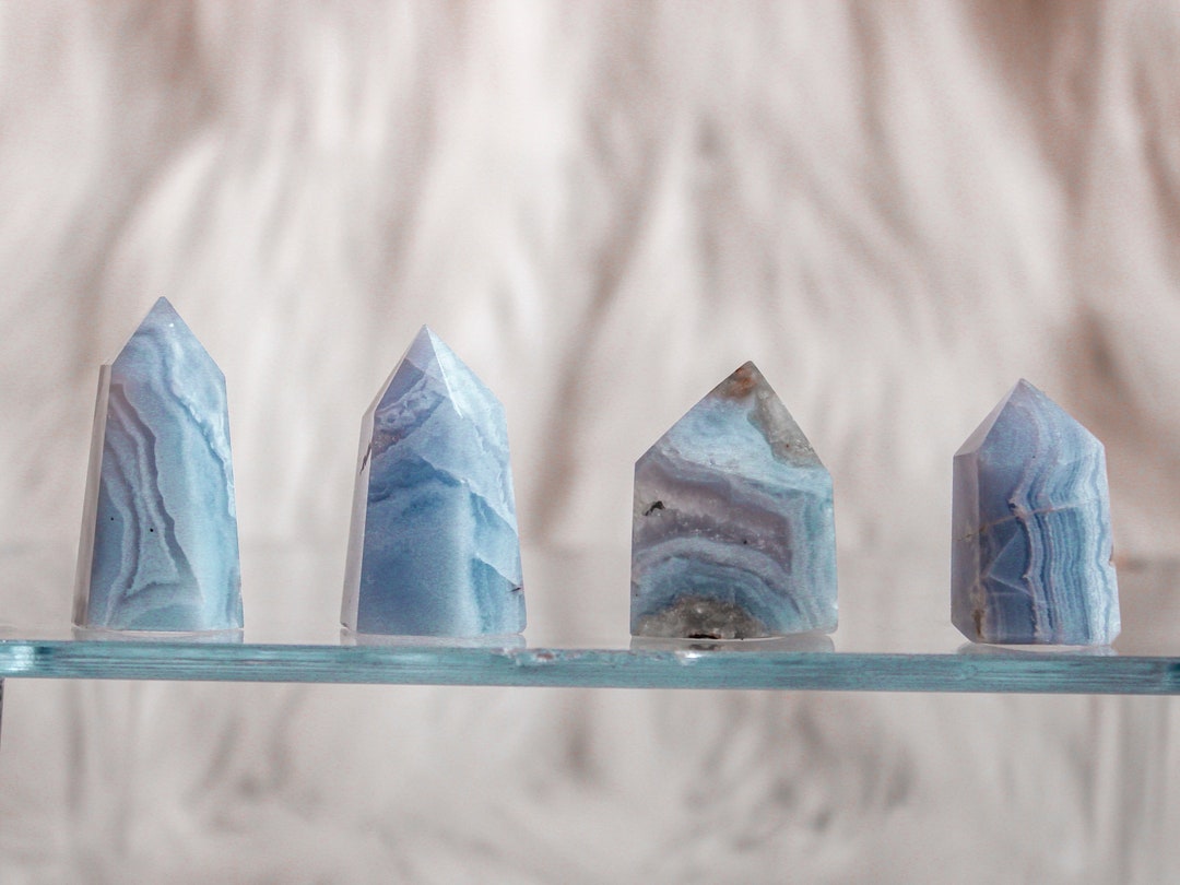 Blue Lace Agate Towers - Etsy