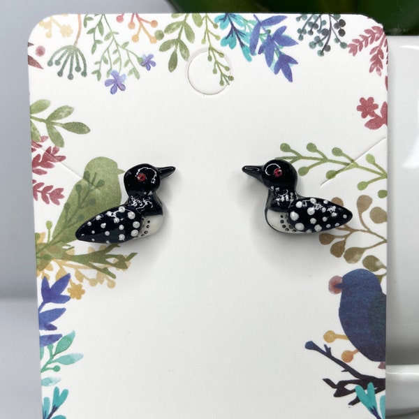 Loon Earrings - Etsy