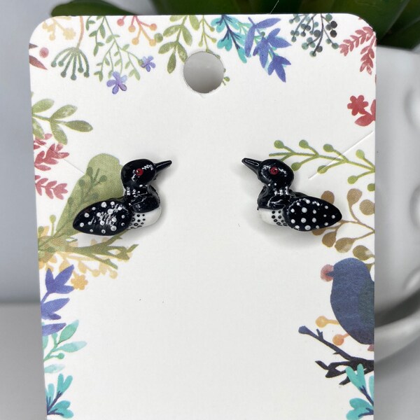 Loon Earrings - Etsy