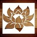 Lotus Flower Stencil Set – Reusable DIY Wall Art Template in 2 Sizes ...