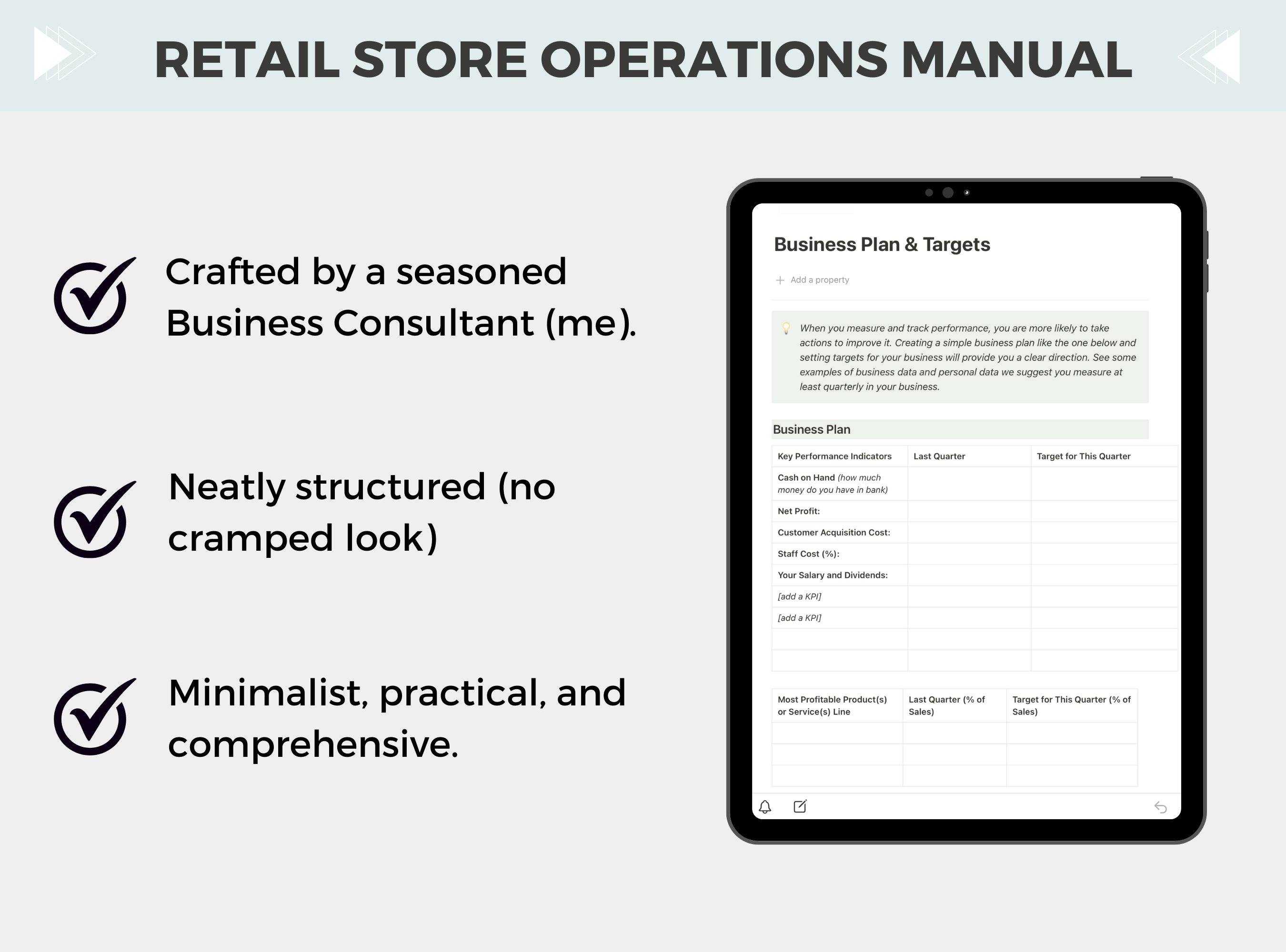 Retail Store Operations Manual: Notion Business Template - Etsy
