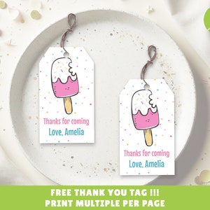 EDITABLE Popsicle Birthday Invitation Template Ice Cream Pop Invite ...