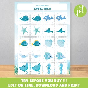 Matching Cards, Under the Sea, Ocean Animals, Sea Animals, Matching ...