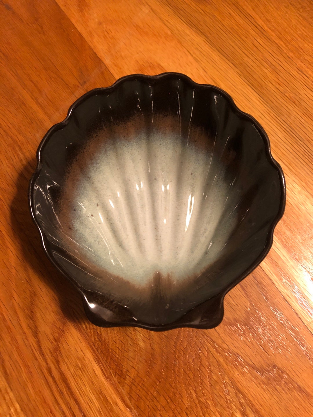 Vintage Peter Pots Small Pottery Shell Bowl - Etsy