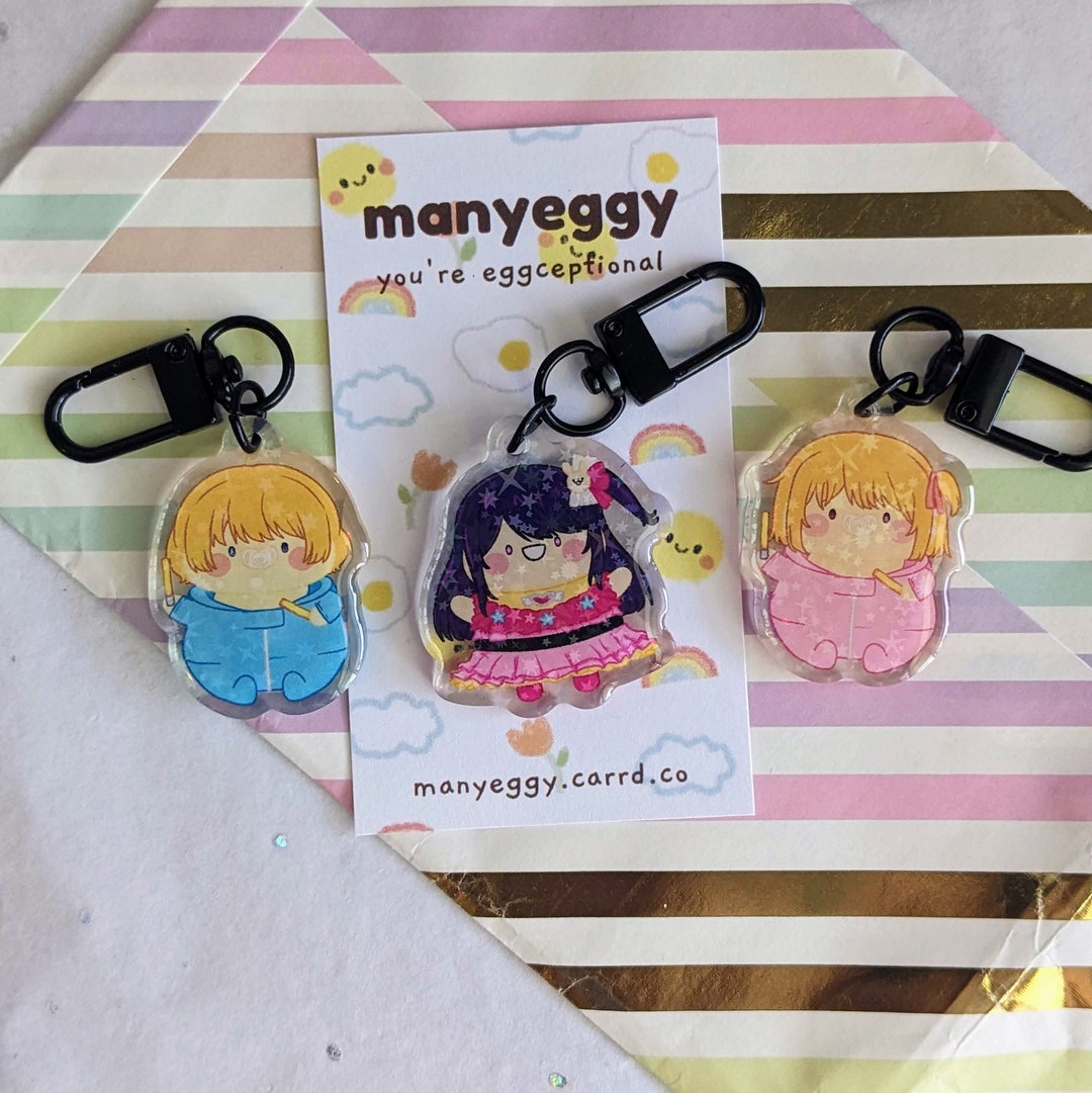 Idol Anime Keychain Chonky Chibi Keychain, Manga Keychain, Kawaii ...
