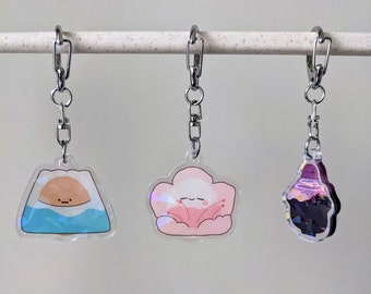 Mt Fuji Keychain - Etsy