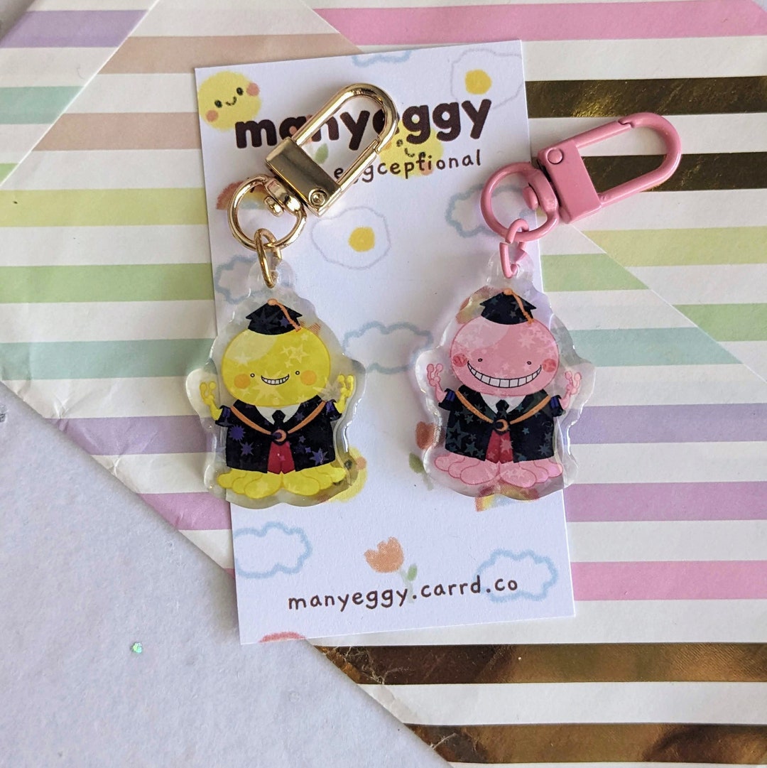 Octopus Teacher Anime Keychain | Chonky Chibi Keychain, Manga Keychain ...