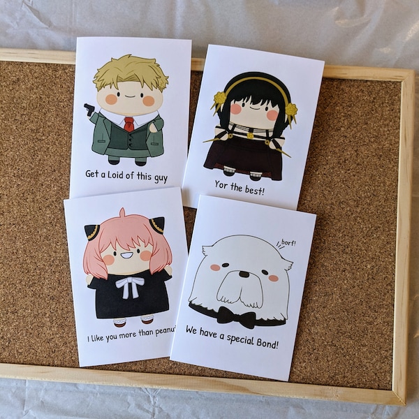 Spy Family Birthday Card - Etsy