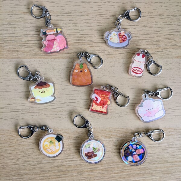 Kawaii Food Keychain - Etsy