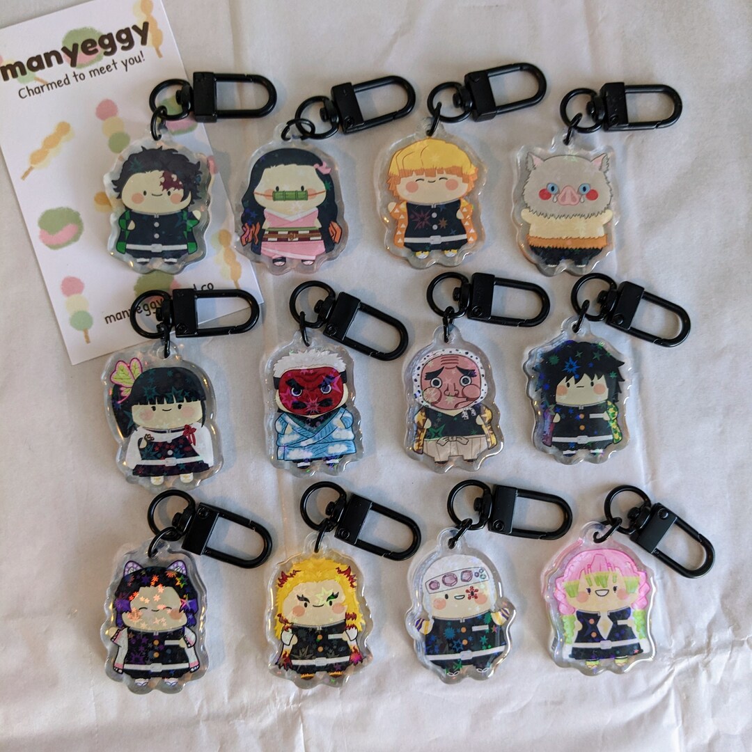 Slayer Anime Keychain Chonky Chibi Keychain Manga Fanart - Etsy