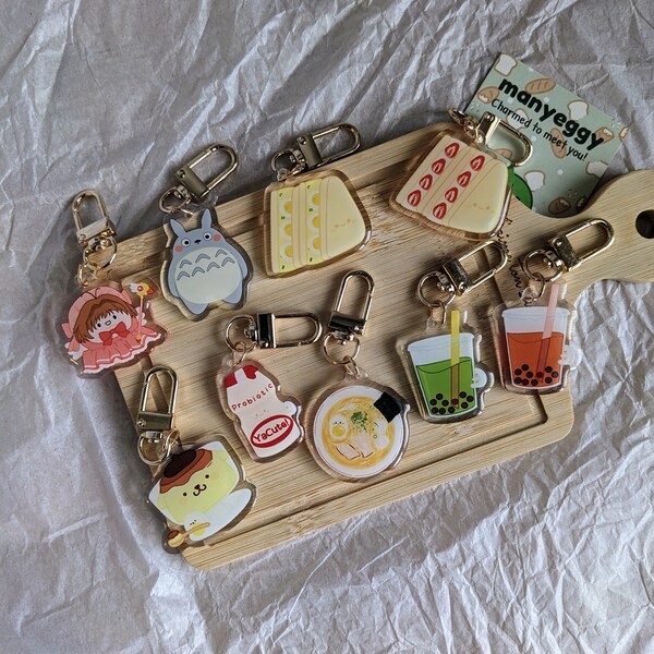 Cute Anime Keychains - Etsy