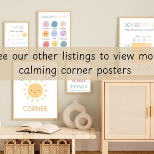 Calming Corner Poster Bright & Cheery - Classroom Management - Calming ...