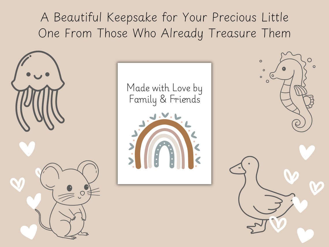 Animal ABC Coloring Baby Shower Game - Sweet Baby Shower Activity ...