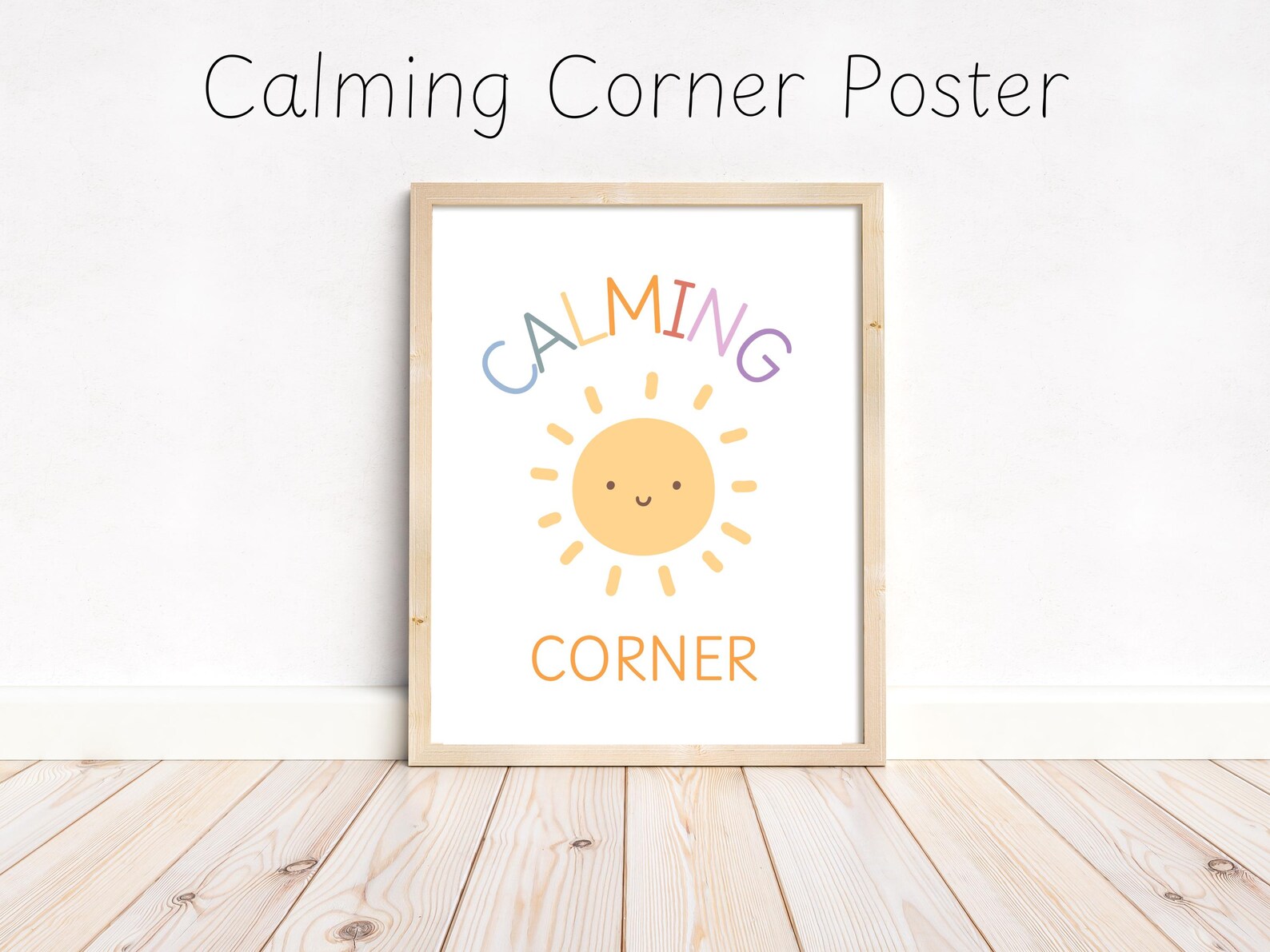Calming Corner Poster Bright & Cheery - Classroom Management - Calming ...