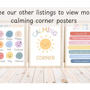 Calming Corner Poster Bright & Cheery - Classroom Management - Calming ...