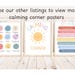 Calming Corner Poster Bright & Cheery - Classroom Management - Calming ...
