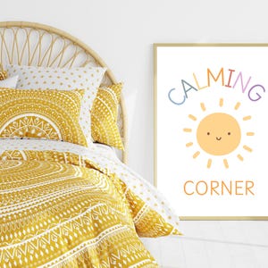 Calming Corner Poster Bright & Cheery - Classroom Management - Calming ...