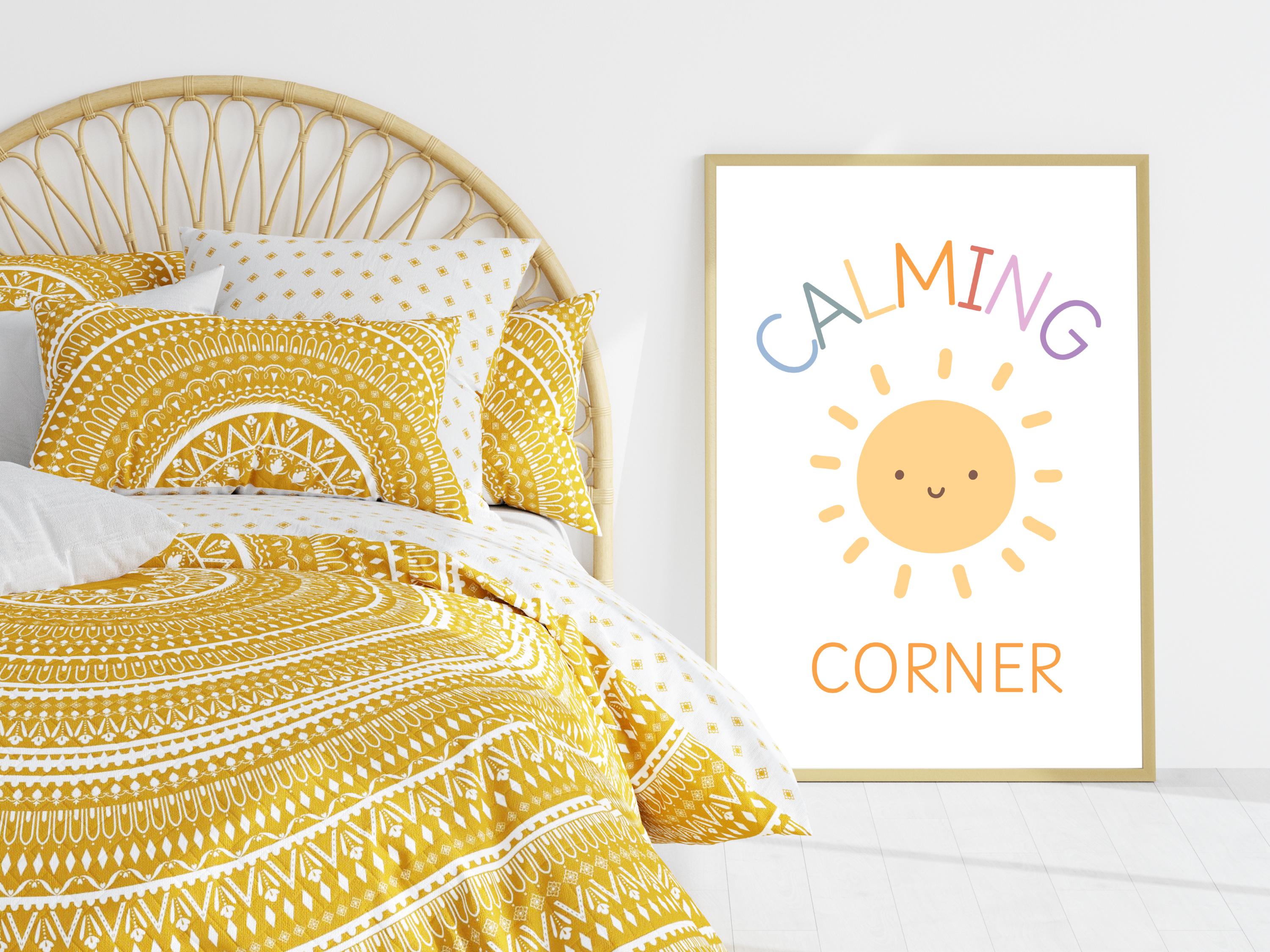 Calming Corner Poster Bright & Cheery - Classroom Management - Calming ...
