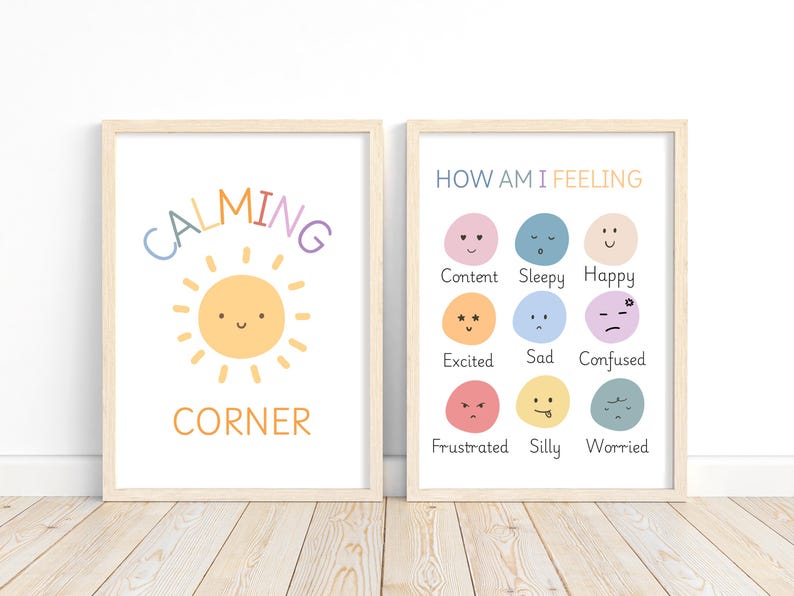 Bundle of 12 Calming Corner Posters - Classroom Management - Calming ...