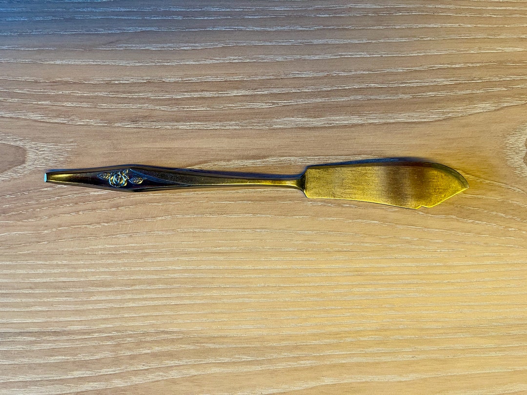 Butter Knife Vintage Creative Manor Spritely Rose Flatware - Etsy