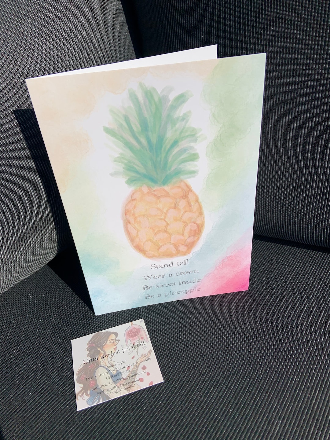 Pineapple IVF Infertility Rainbow Card Greeting Card - Etsy