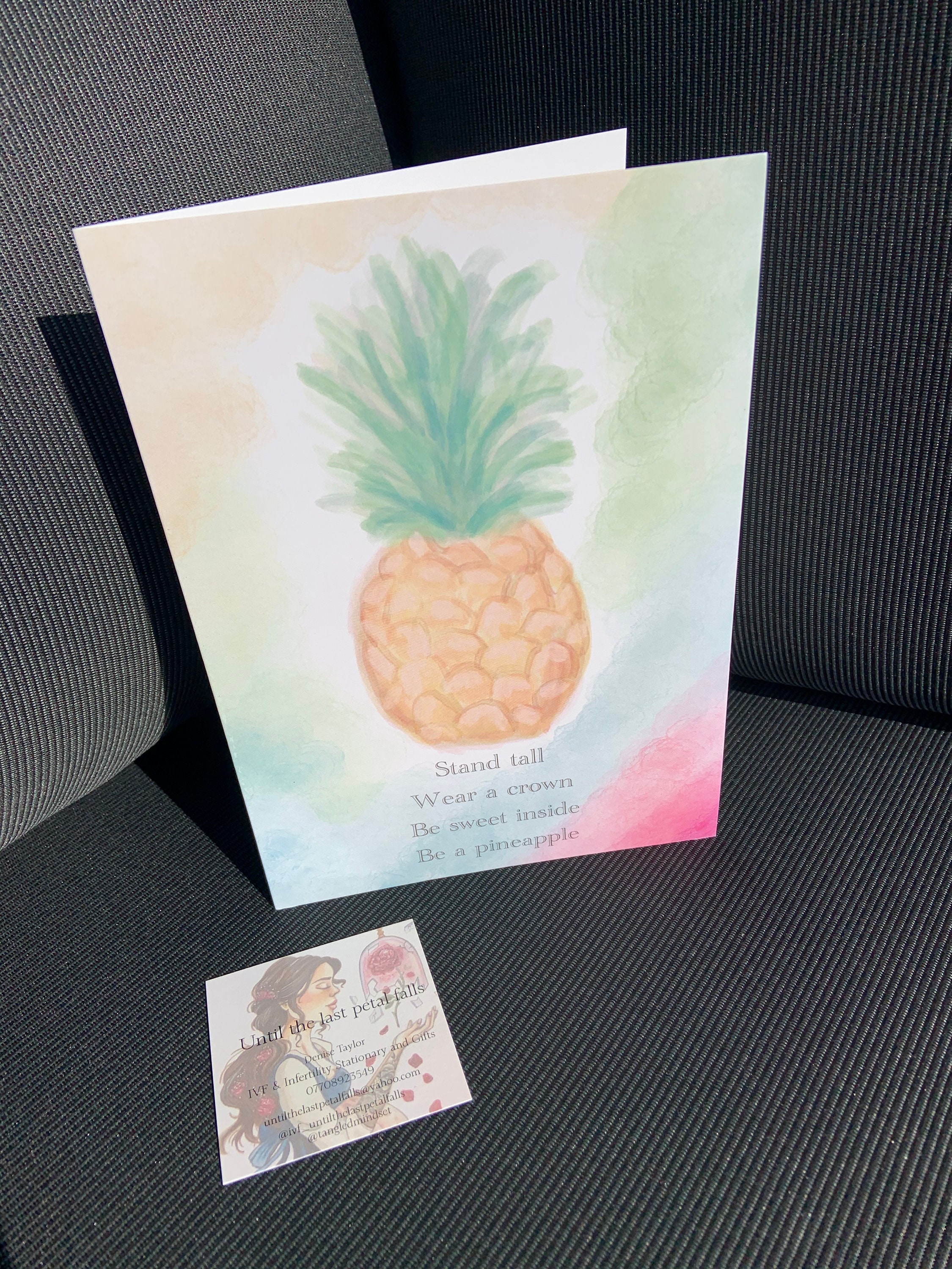 Pineapple IVF Infertility Rainbow Card Greeting Card - Etsy