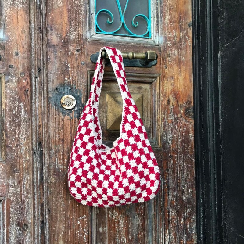 Checkered Purse - Etsy