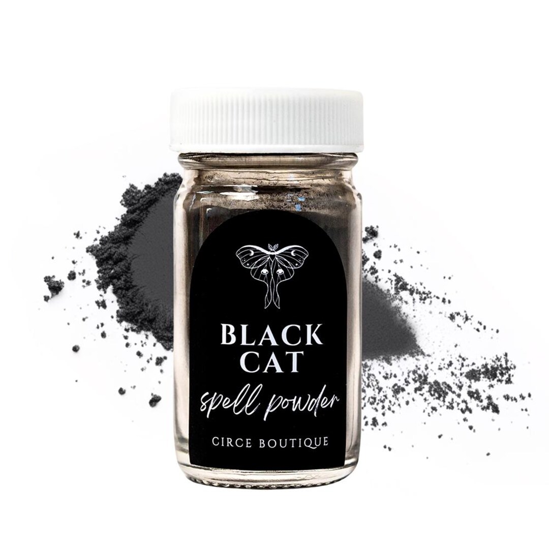 Black Cat Spell Powder 1.25 Oz Powerful Hoodoo Powders Spell Powder ...