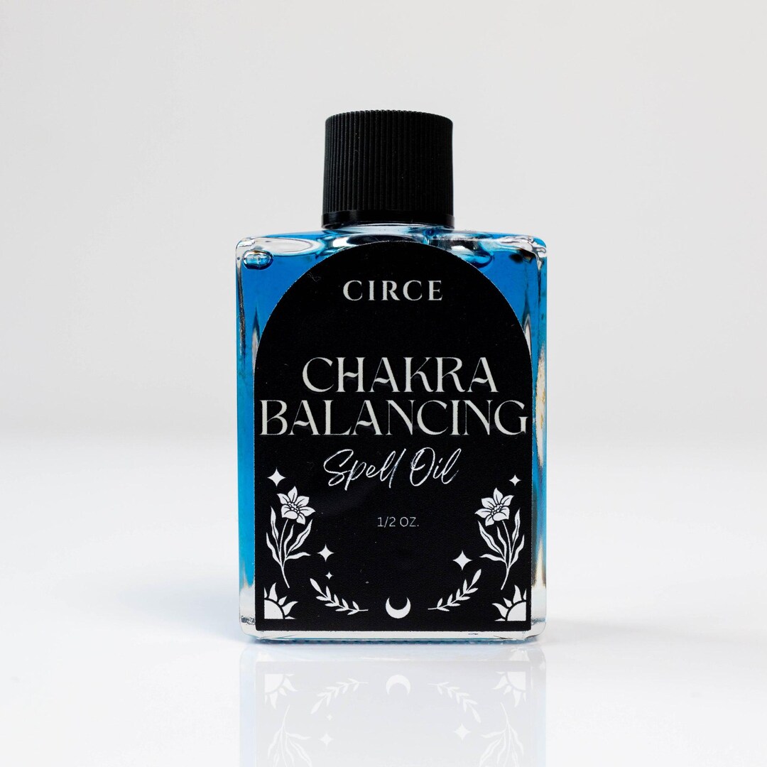 Chakra Balancing Spell Oil 1/2 Oz Anointing Incense Oil Energy Balance ...