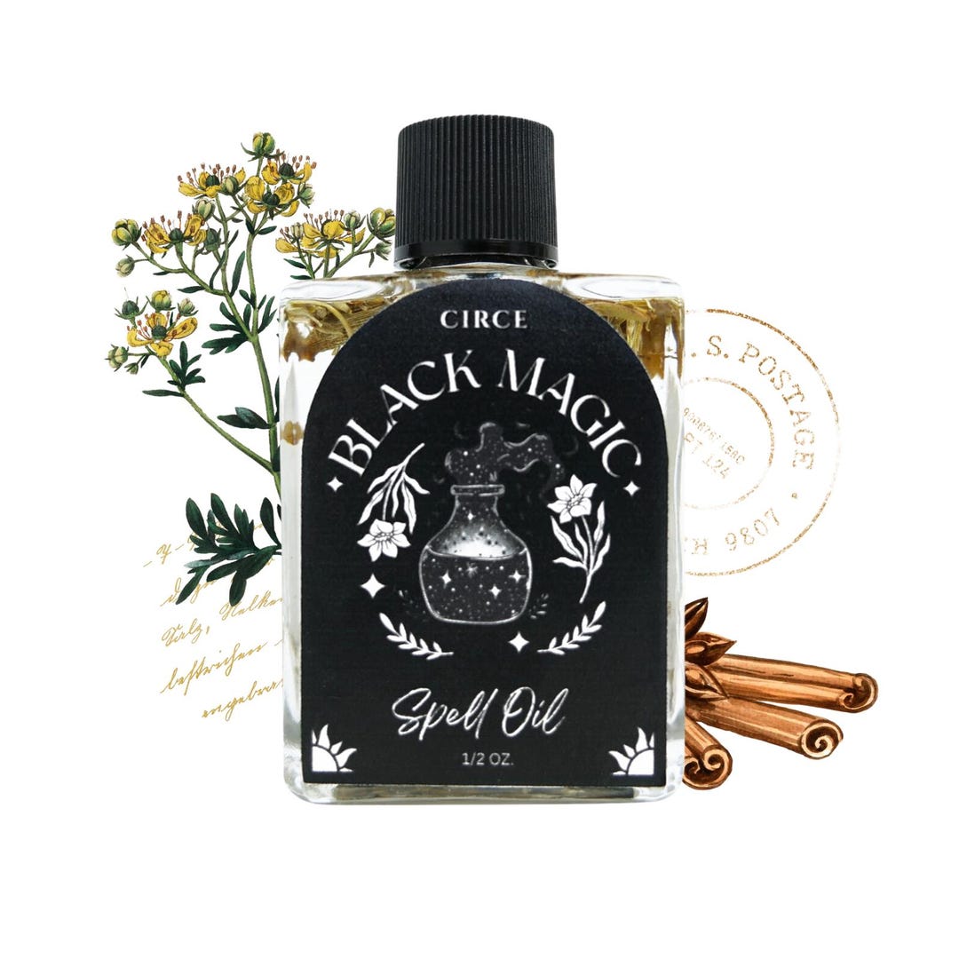 Black Magic Spell Oil | Anointing Oil for Power & Protection | Conjure ...