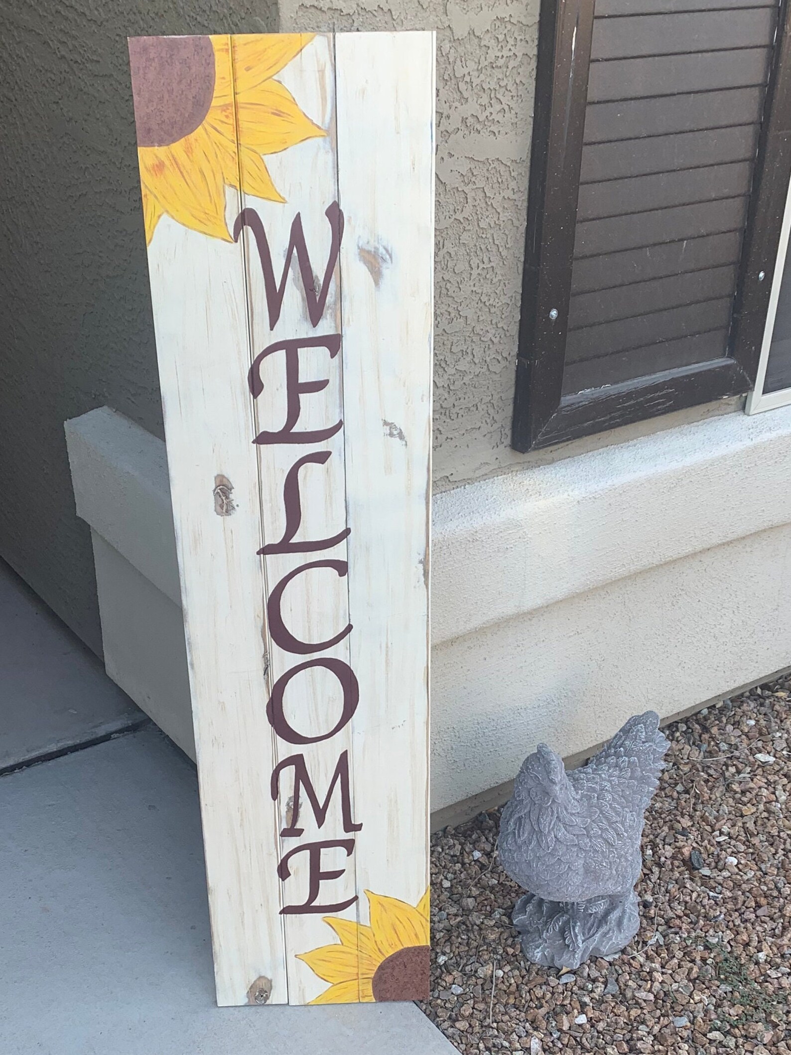 Sunflower Welcome Sign - Etsy