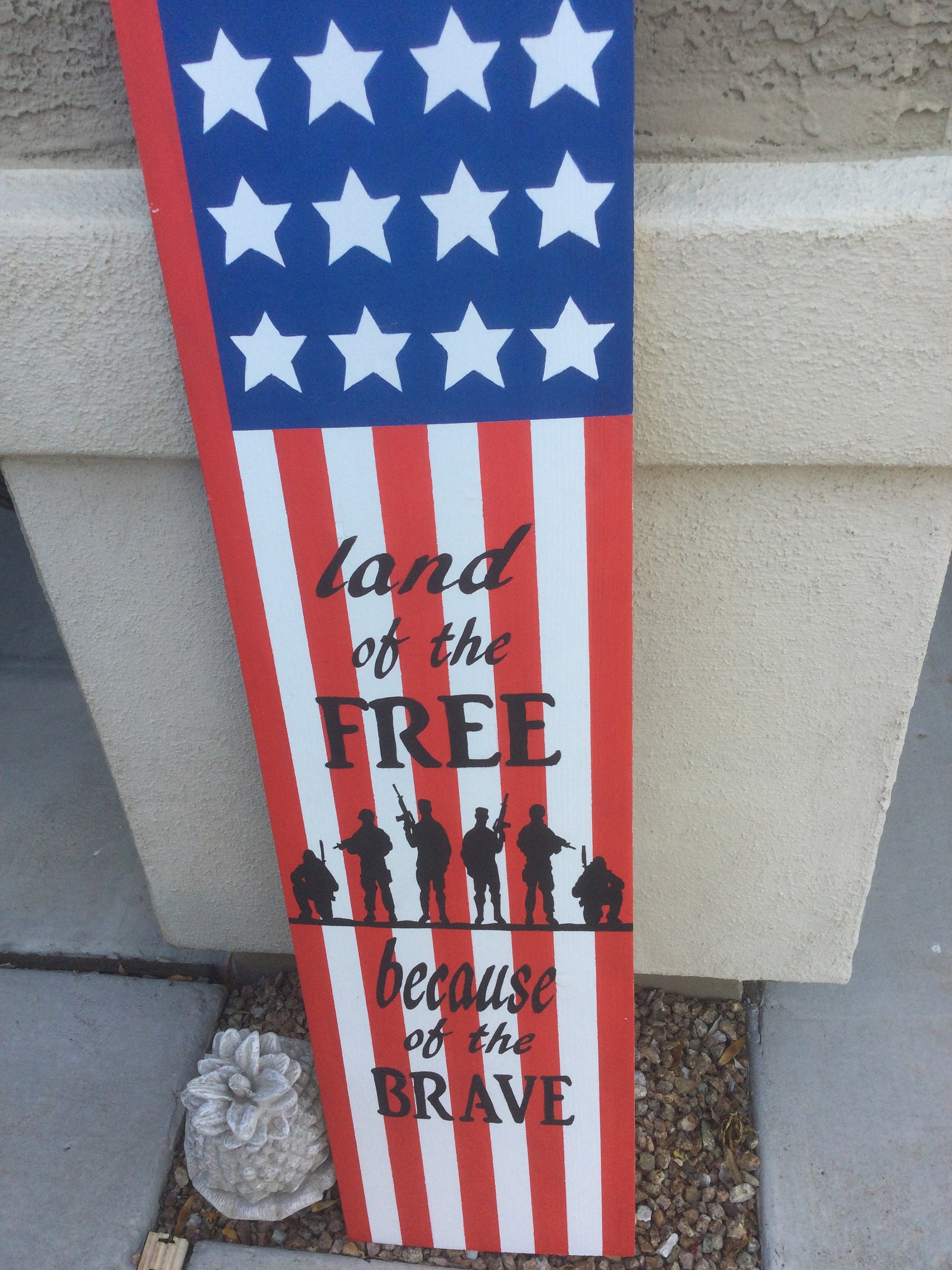 Patriotic Front Porch Leaner - Etsy