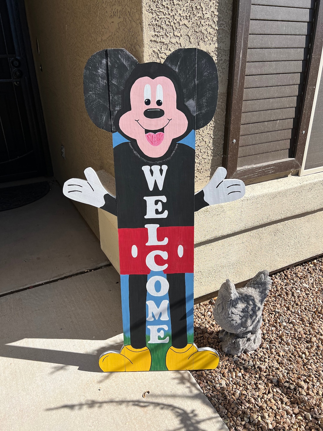 Mickey Mouse Welcome Sign Etsy
