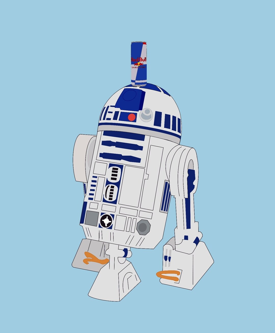 Redbull Droid R2-D2 Star Wars With Silhouette Inspired Character ...