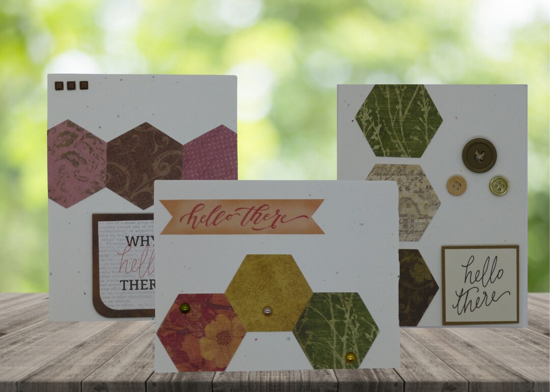 Hi, Hello, Card - Sold as Single Card - Handcrafted A2 Size - Etsy