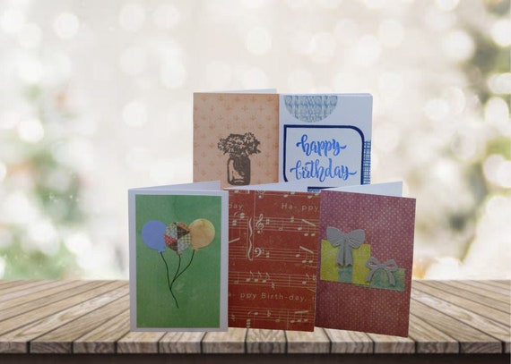 Mini Cards assortment set of 5. Size 4x2.6 inch. Not suitable | Etsy