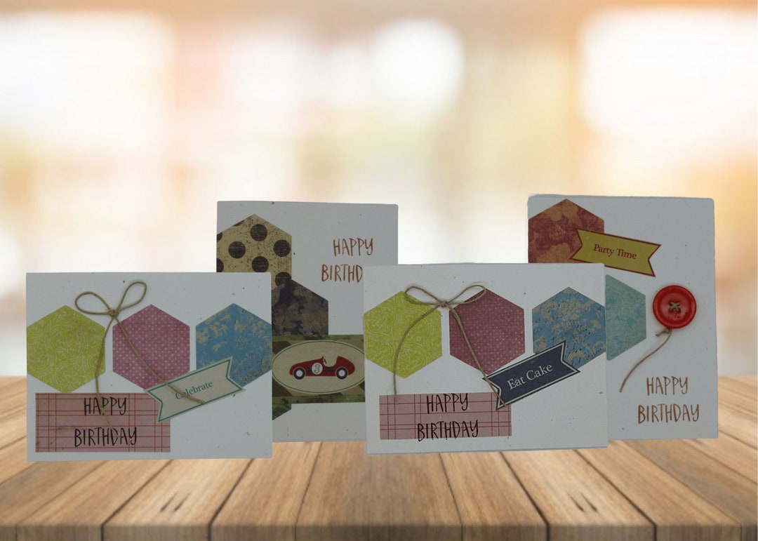 Happy Birthday - Octagon Cards - Etsy