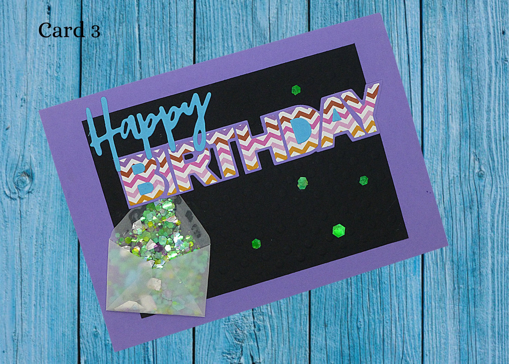 Confetti Sobre Tarjeta de Cumpleaños Hecho a mano 5x7 pulgadas - Etsy ...