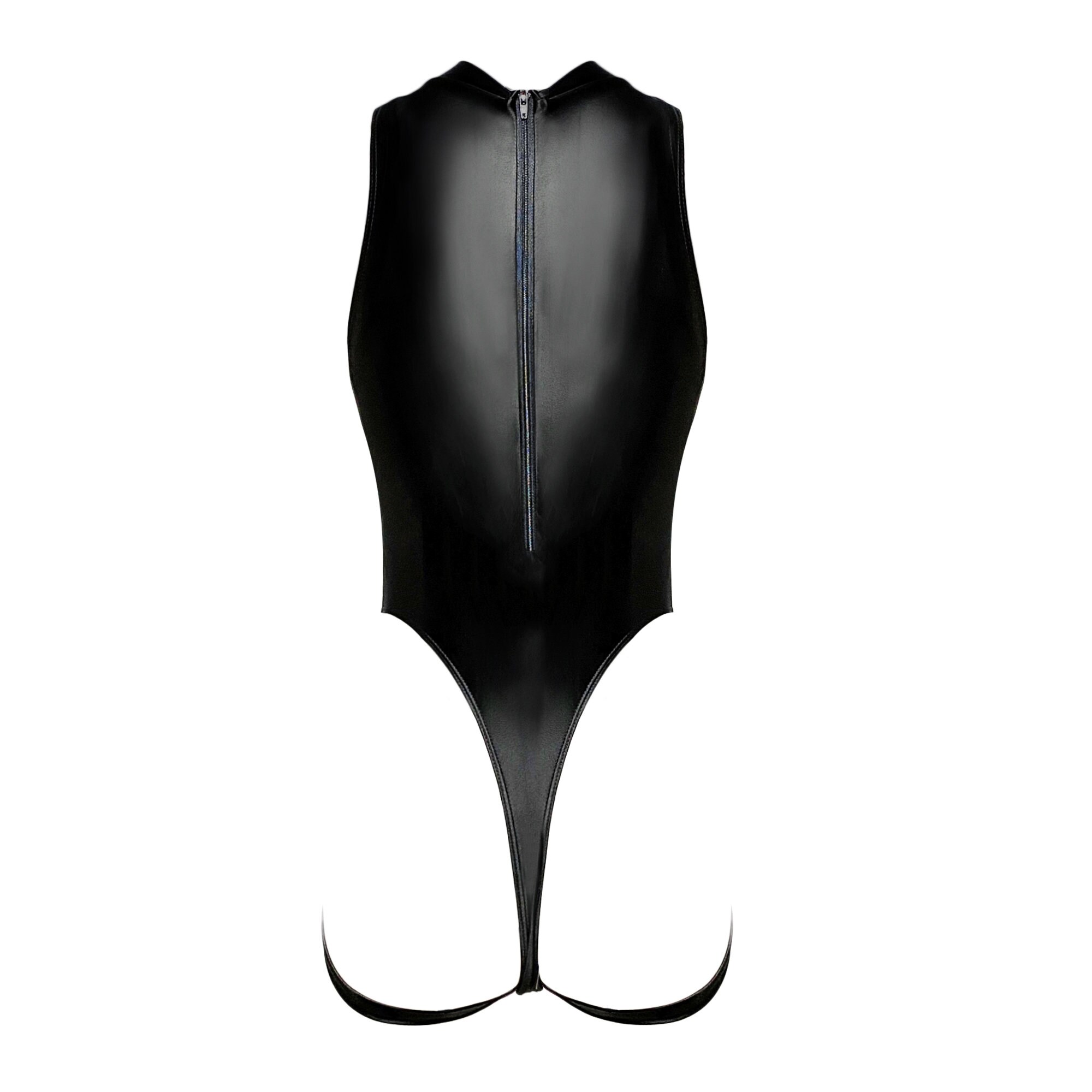 Shiny Metallic G String One Piece Swimsuit Leotard Slim Tights Swimsuit