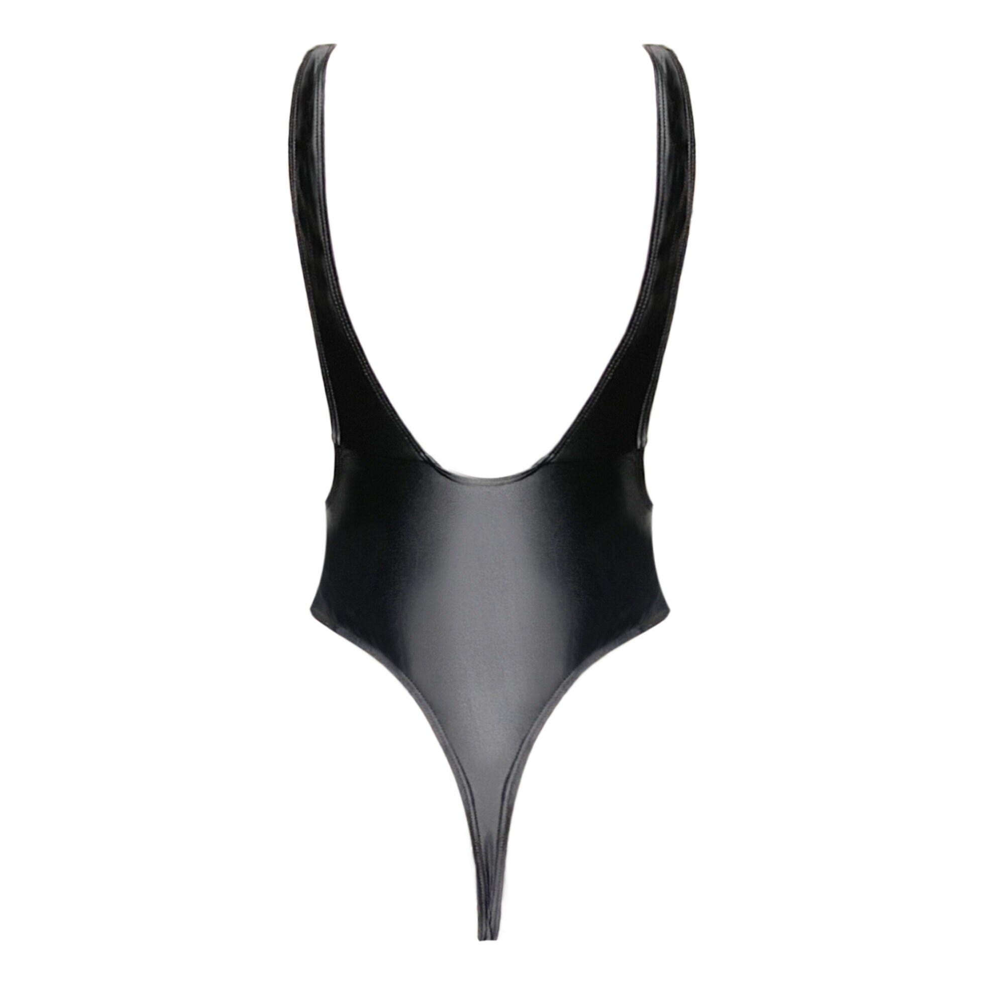 Shiny Metallic Satin Monokini Swimwear Lingerie Men Women Unisex One ...