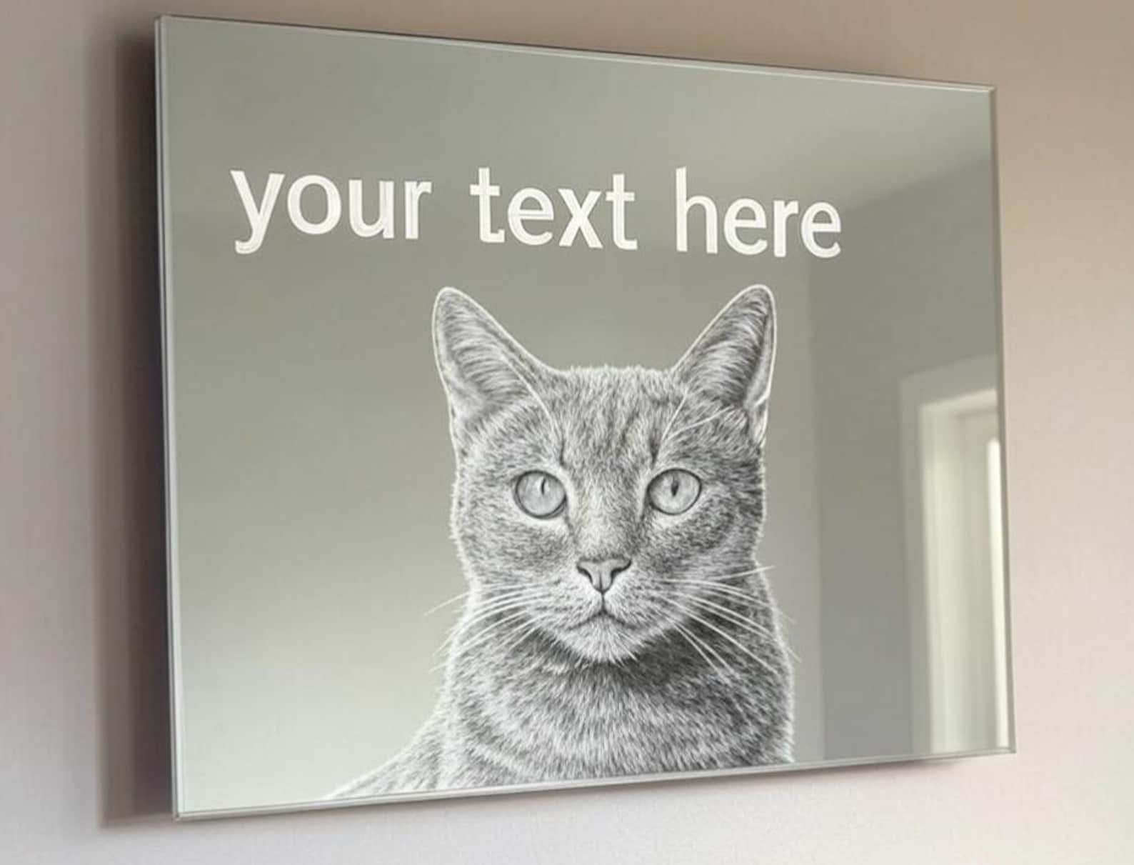 Personalized Photo Laser Engraved Mirror 24 Inch by 20 Inch With Your ...