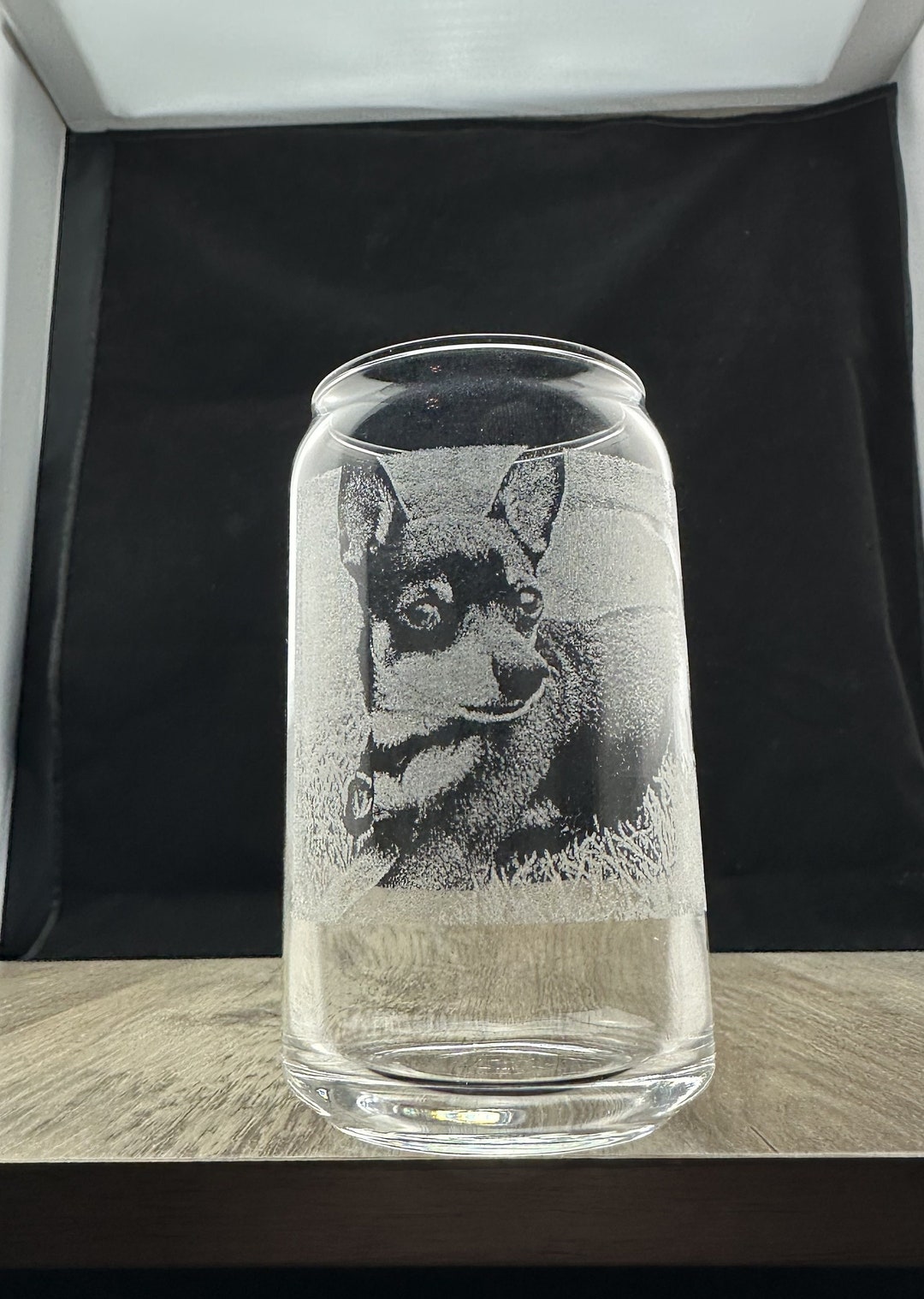 Personalized Photo Engraved Etched Beer Can Glass With Optional Text - Etsy