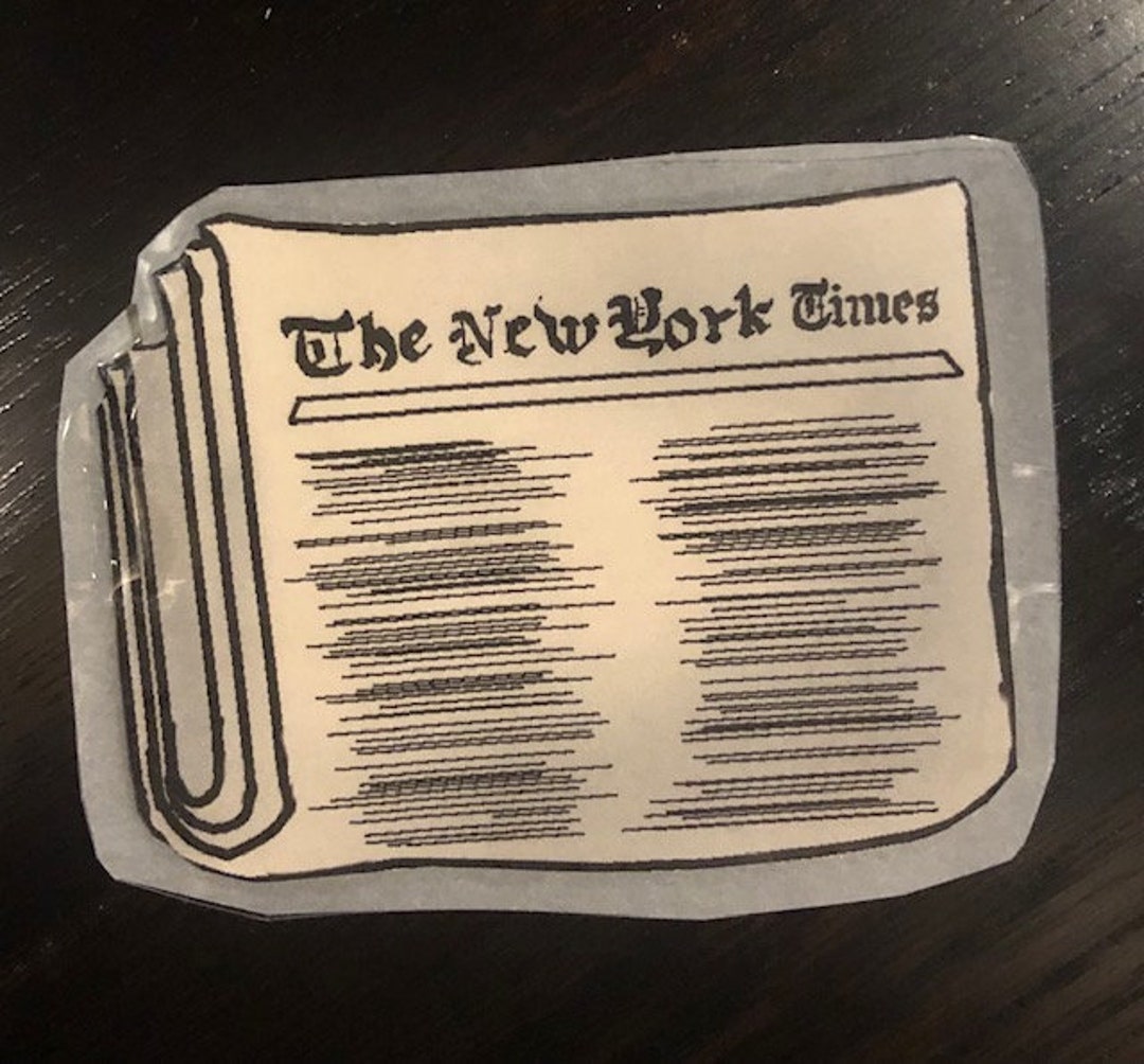 Newspaper Sticker - Etsy