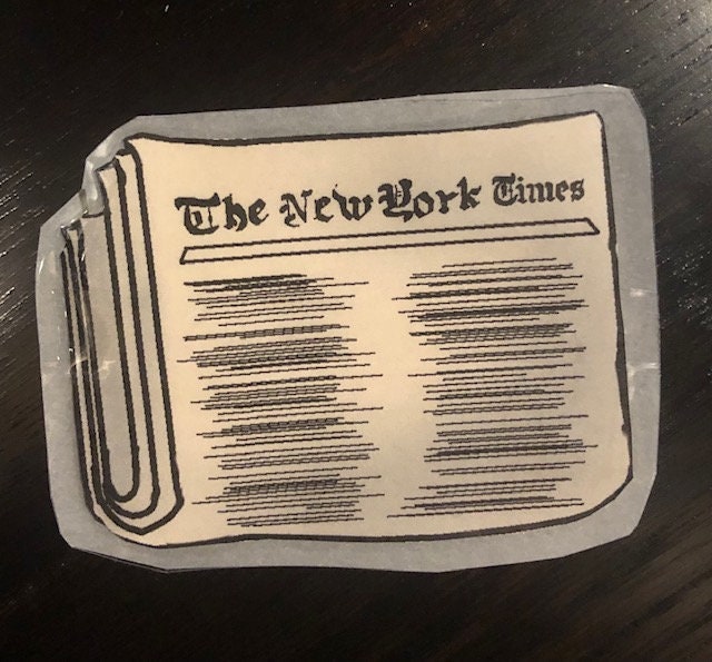 Newspaper Sticker - Etsy
