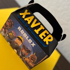Roblox Party Favor Boxes - Roblox Gable Boxes - Birthday Party Favors ...